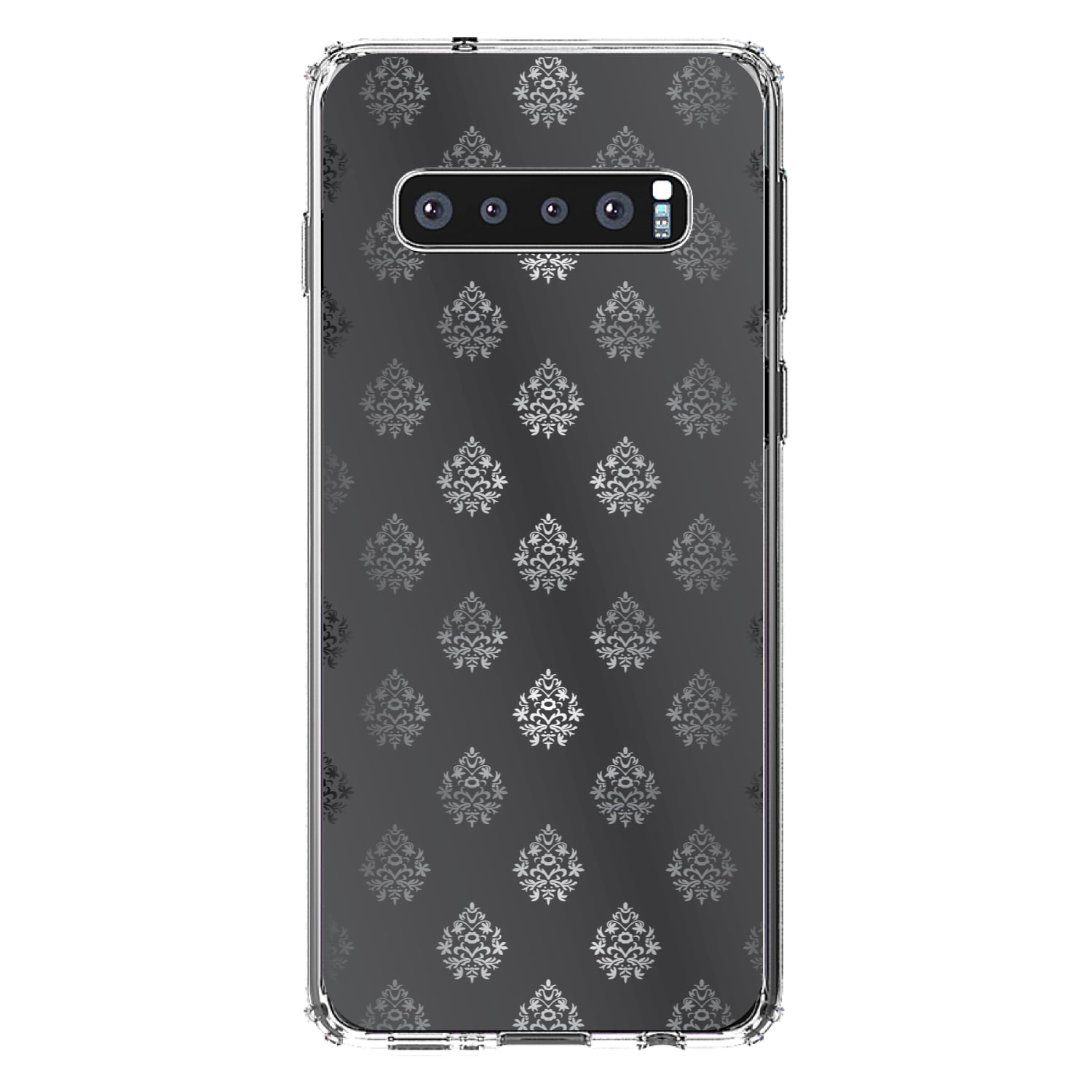 DistinctInk Clear Shockproof Hybrid Case for Samsung Galaxy S10+ PLUS(6 ...