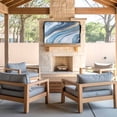 Abstract Marble Waves Texture Outdoor TV Cover 70 to 75 inch Gradient ...
