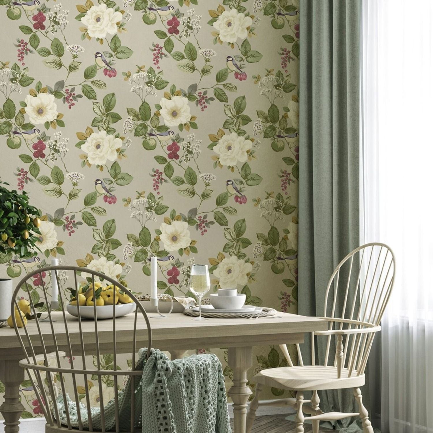 Click here for Belgravia Imports Belgravia Bramble Floral Wallpap... prices