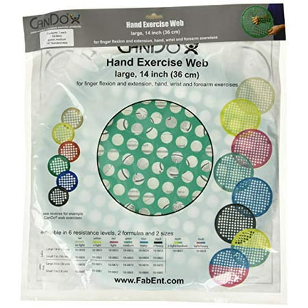 Cando - 10-0853 Web Hand Therapy Device, Latex, 14" Diameter, Green ...