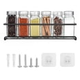 Single Layer Wall Mounted Kitchen Spice Organizer Metal Hanging Shelf ...