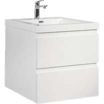 60“ Floating Bathroom Vanity with Sink, Modern Wall-Mounted Bathroom ...