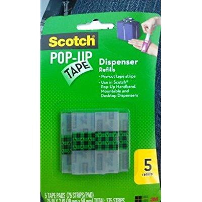 Scotch POP-UP Tape Dispenser Refills – 5 Refills (375 Strips) – BrickSeek