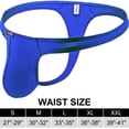 iKingsky Men's Low Rise Thong Underwear Silky T-back Underpants for Men ...