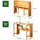 Convertible Standing Desk & Dining Table - Space-Saving Wood Design (40 ...