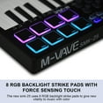 Free Shipping! M-Vave 25 Key USB MIDI Controller with Backlit Drum Pads ...