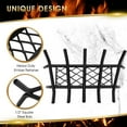 G GOOD GAIN Fireplace Grate 20 "Heavy Duty with Ember Retainer ...