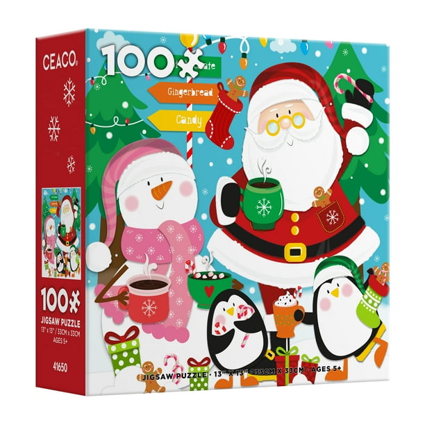Ceaco - Holiday - Hot Cocoa for All - 100 Piece Interlocking Jigsaw Puzzle - Walmart.com