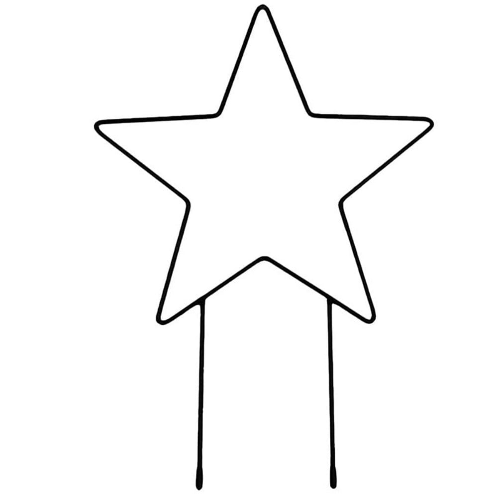 Star Wire Wreath Form Iron Metal Star Wreath Frame Pentagram Shaped ...