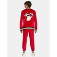 Jolly Knits Men's and Big Men's Velour Christmas Tracksuit Set, 2-Piece ...