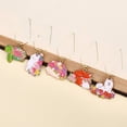 10Pcs 5 Styles Carbon Steel Paper Clips with Alloy Enamel Pendants ...