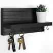 NIFFGAFF Anti-Drop Key Holder for Wall, Self Adhesive Key Rack, Black ...