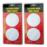 "All Top Bargains 4 White Door Knob Wall Protectors - Guard, Cover ...
