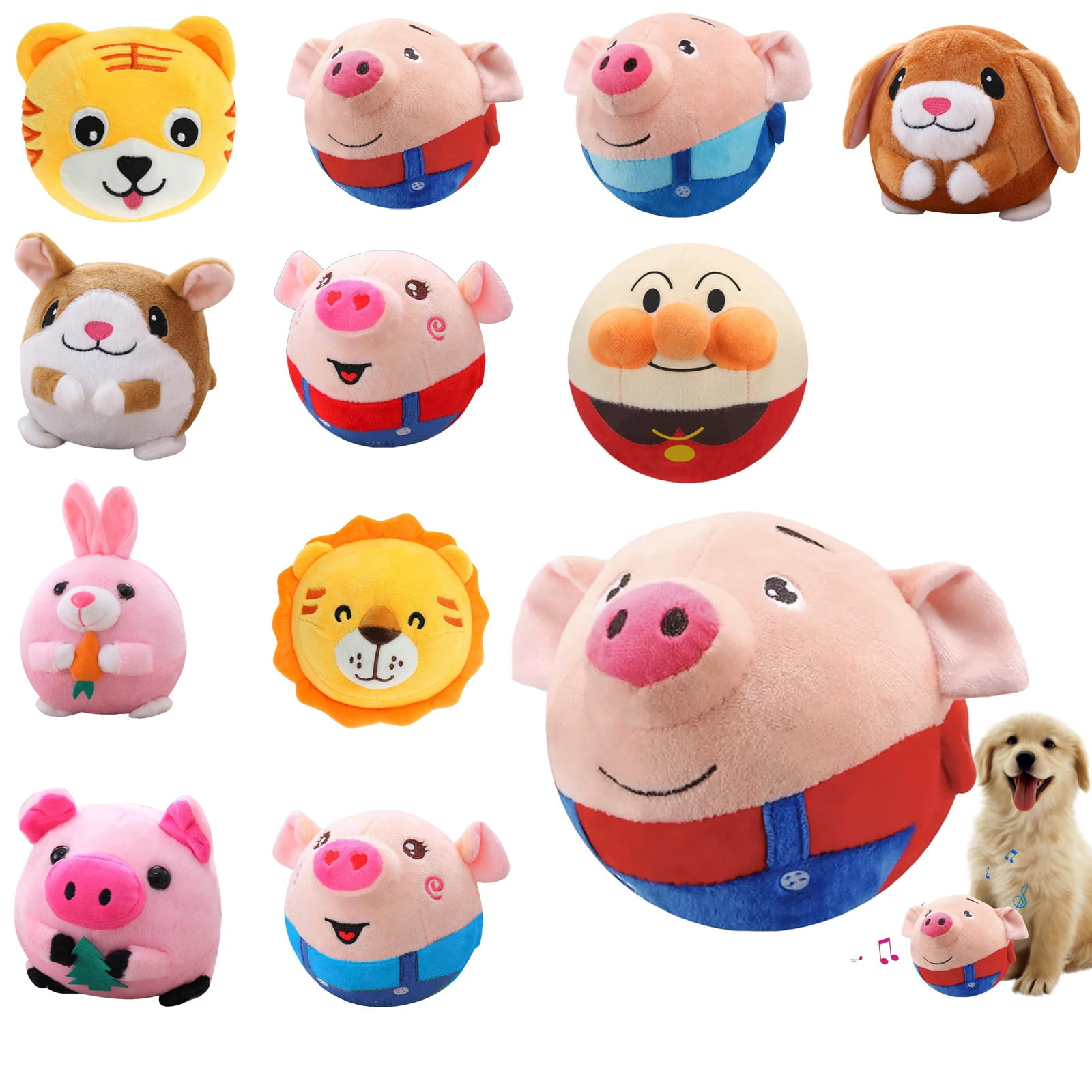 Active Moving Pet Plush Toy, Interactive Dog Toy, Talking Movable Dog ...