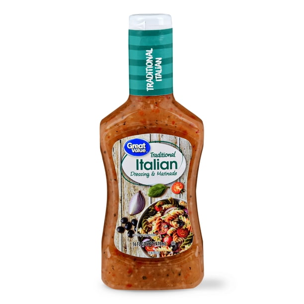 Great Value Traditional Italian Salad Dressing & Marinade, 16 Fl Oz ...