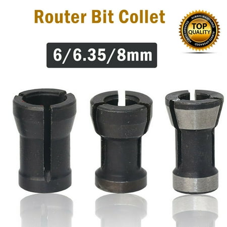 SEIWEI 3pcs HSS Router Bit Collet Milling Cutter Adapter Reduction ...