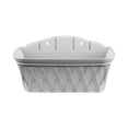 Beforeyayn Rectangular Plastic Wall Mount Planter Basket, Faux Leather ...