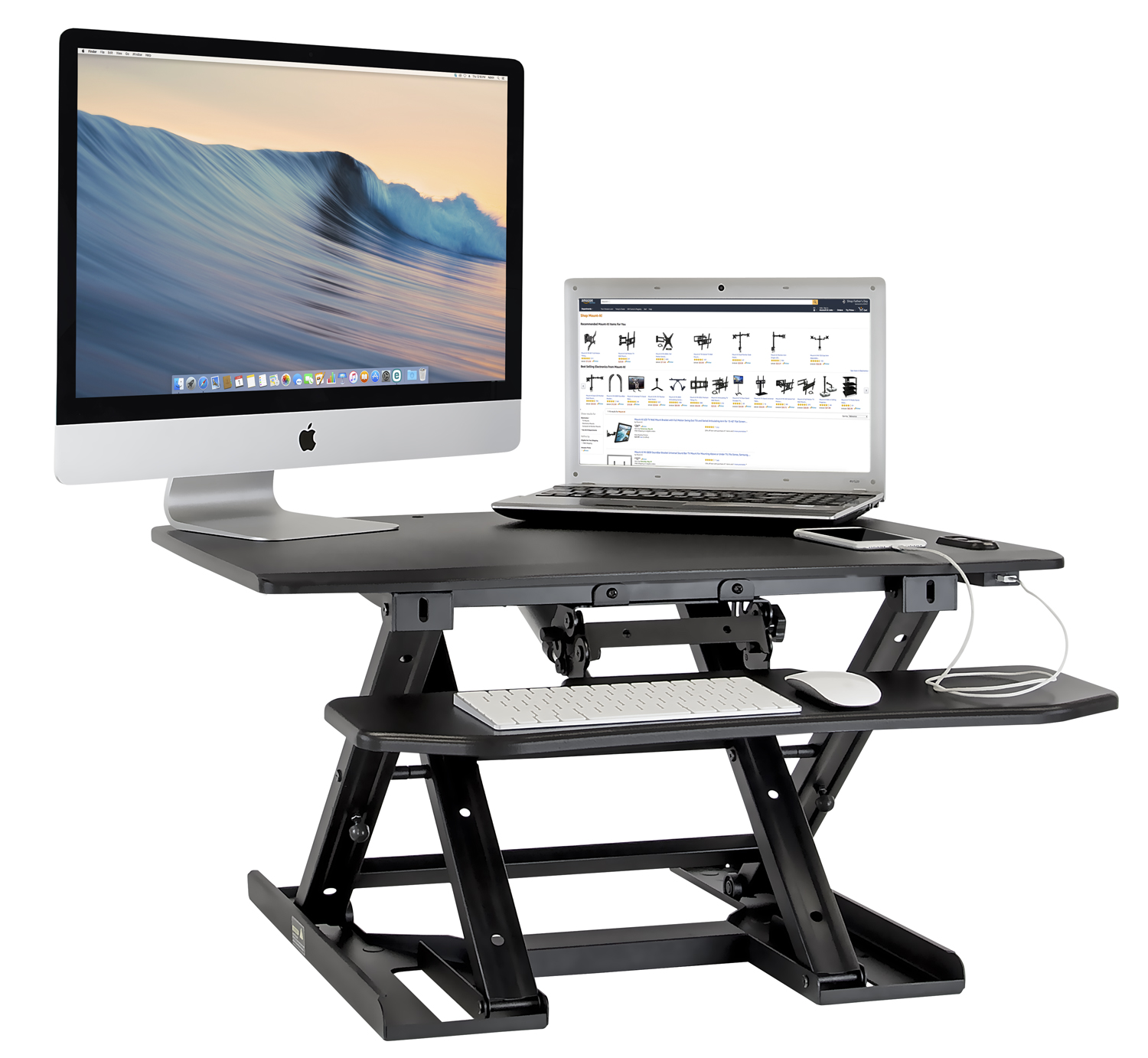 Mount It Electric Height Adjustable Standing Desk Converter 31 5 Mount It Electric Height Adjustable Standing Desk Converter 31 5