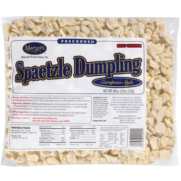 Marzetti Precooked Spaetzle Dumpling, 3 Pound -- 4 per case - Walmart.com