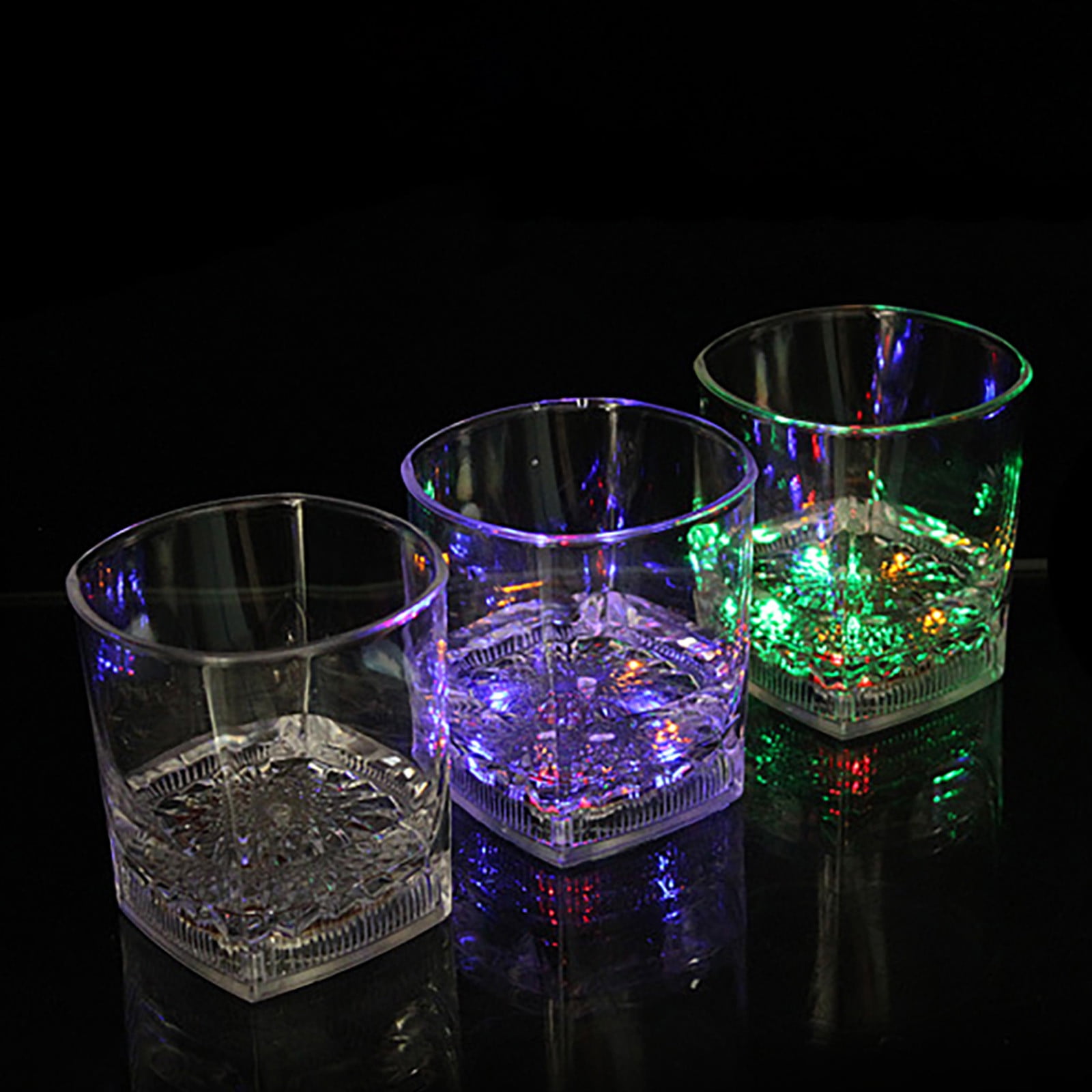 Agiferg Luminous Cup Pouring Water Sensor Cold Light Water Cup Colorful ...