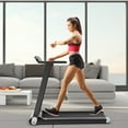 SuperFit Foldable Electric Treadmill, Compact Portable Home Running ...