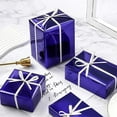 Blue Purple Metallic Wrapping Paper - Solid Color Matte Paper Perfect ...