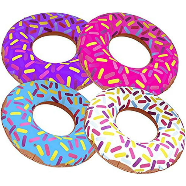 Inflatable Donuts 24?- Pack of 4 Delicious Looking Sprinkle Donut ...