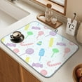 ANYWAY.GO Dish Drying Mat for Kitchen Counter,Texture Ultra Absorbent ...