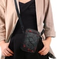 HELLHERO Shoulder Bags Steampunk Crow Gears Red Roses 4.33"x1.97"x7.09 ...