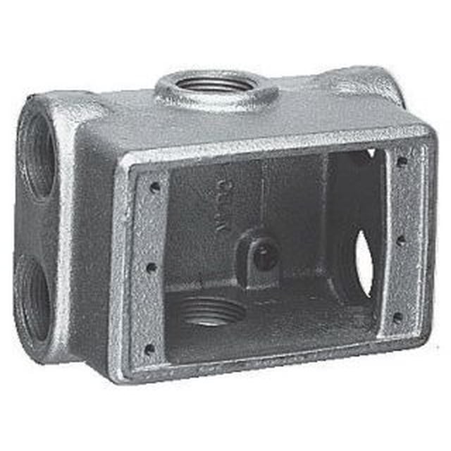 Crouse-Hinds FDXC219, Cast Device Box 3/4 Sgl Gang Cast Device Bx Mtg ...