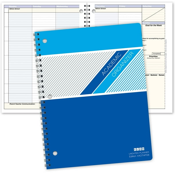 Elan Publishing Company Student Academic Planner 8 1/2 x 11" Weekly ...