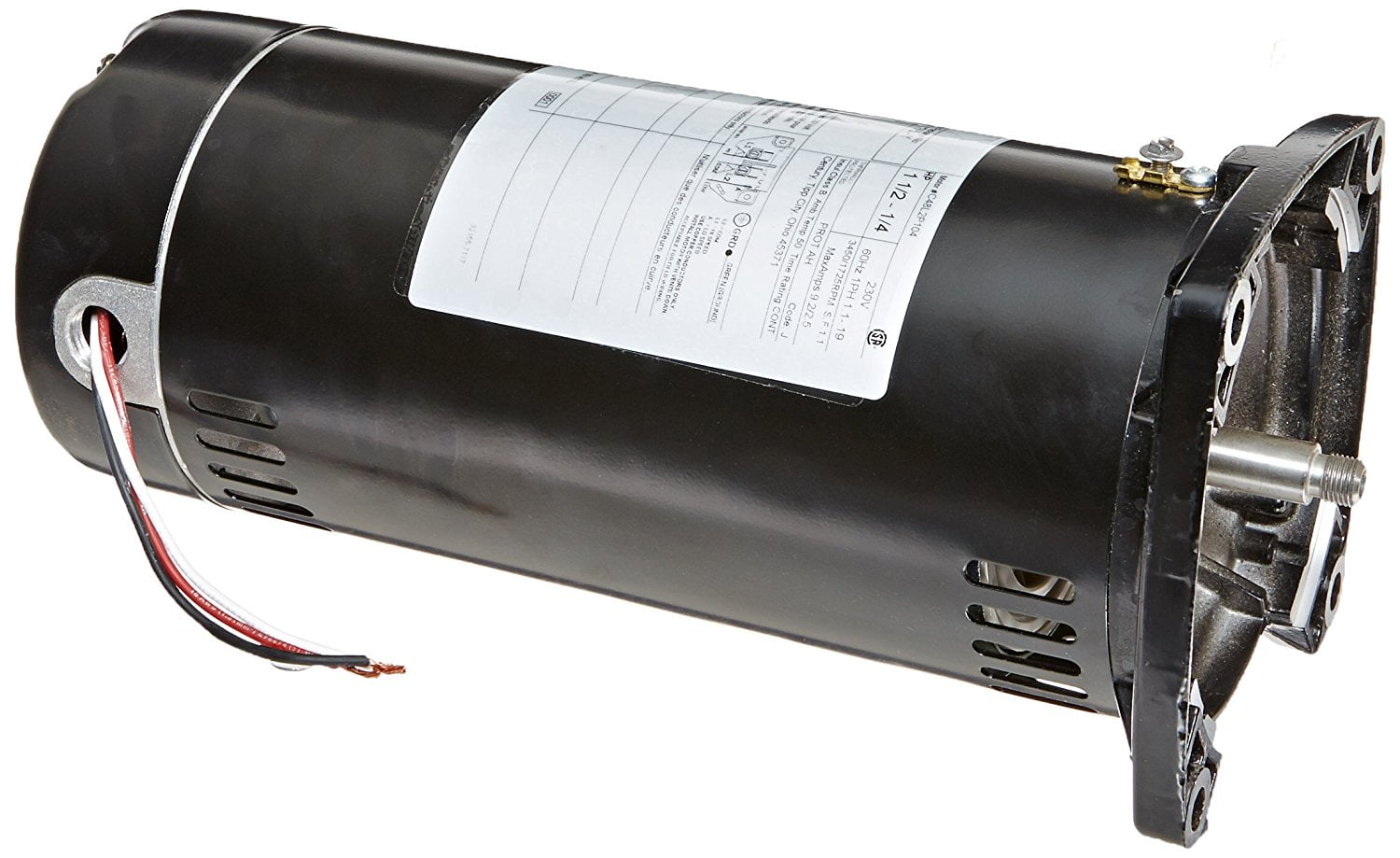 Pentair Sta-Rite A100FLL-Y 230V 1.5 HP 2 Speed Motor for Pool and Spa ...