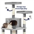Frisco 48-in Faux Fur Cat Tree & Condo, Gray - Walmart.com