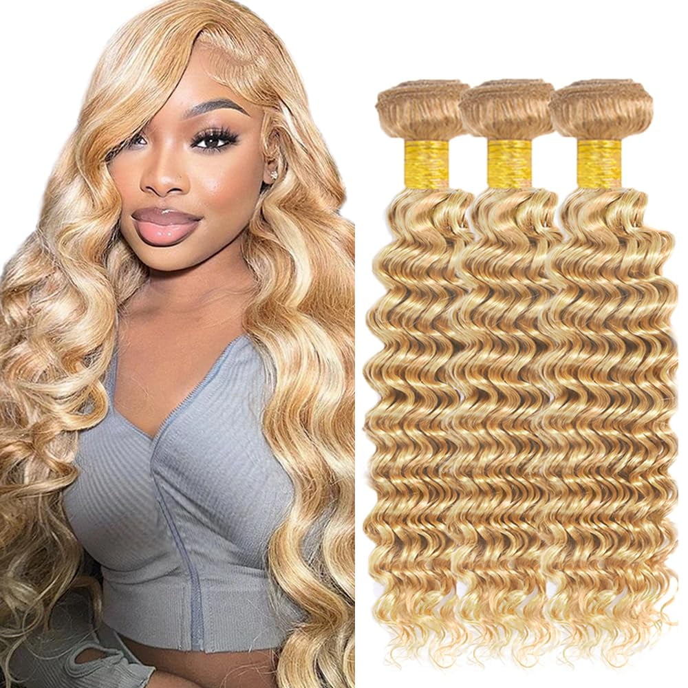 Hair Bundles Poirewa P27/613 Highlight Blonde Deep Wave | Walmart en línea