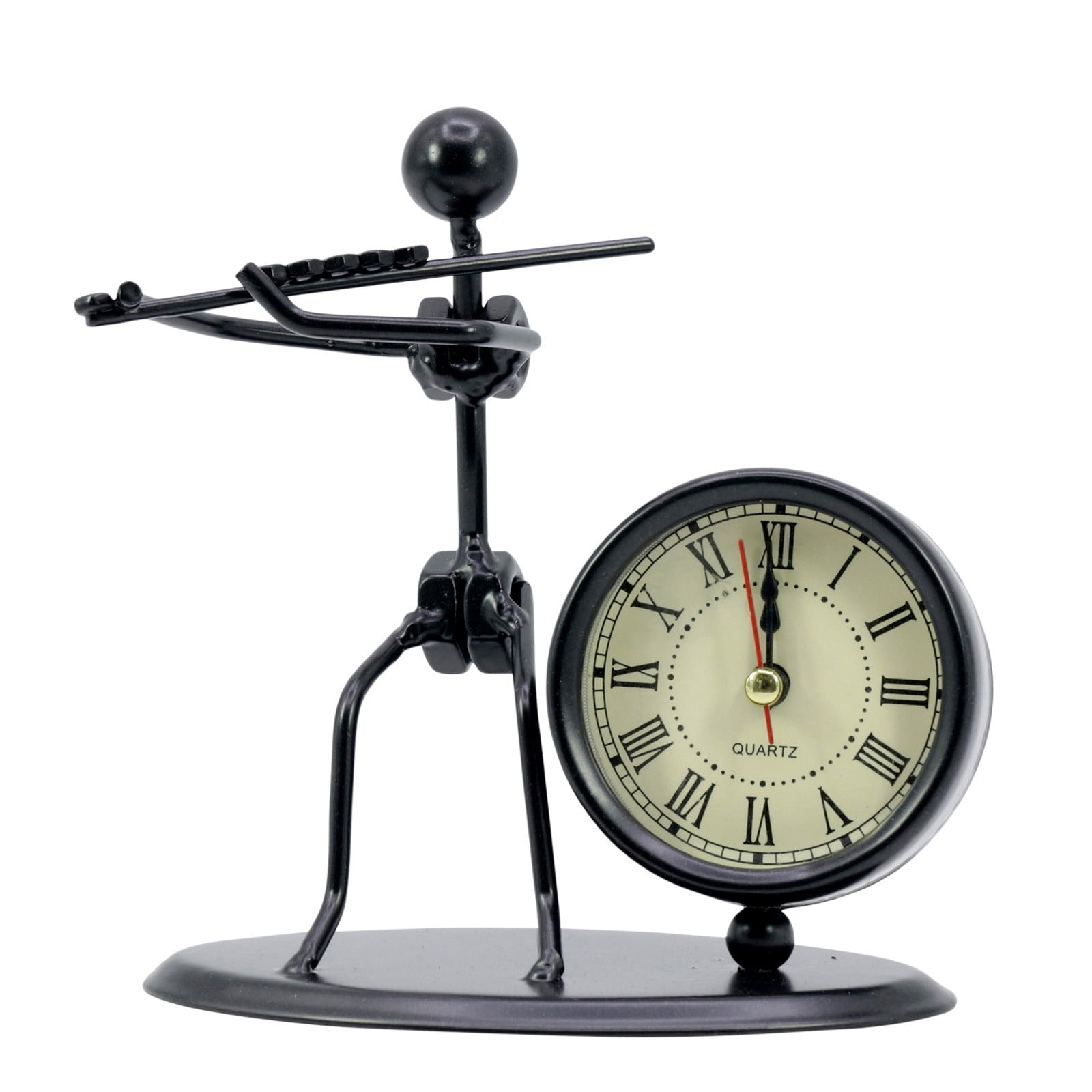 VerPetridure Wrought Iron Musical instrument Villain Clock Creative ...