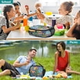 ALAZA Chritstmas Tree Oil Paint Insulated Lunch Box Lunch Bag Cooler ...