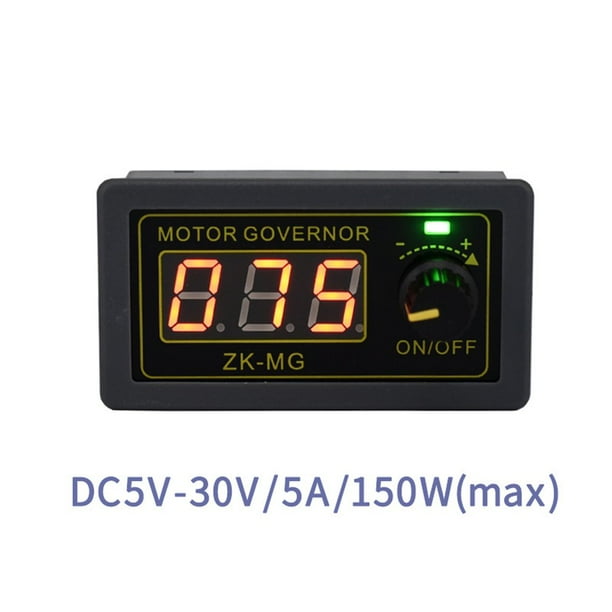 DC 5-30V 12V 24V 5A DC Motor Controller PWM Duty Ratio Frequency MAX 15A ZK-MG Black - Walmart.ca