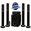 "Acoustic Audio AAT5005 Bluetooth 5.1 Home Theater System with 8 ...