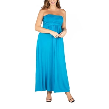 24seven Comfort Apparel Plus Size Racerback Maxi Dress - Walmart.com