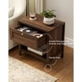 EYYTHUNG Farmhouse Nightstand Set of 2, Large Bedside End Table with ...
