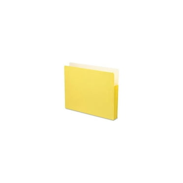 Smead, SMD73243, Drop Front Panel Colored File Pockets, 1 Each, Yellow ...
