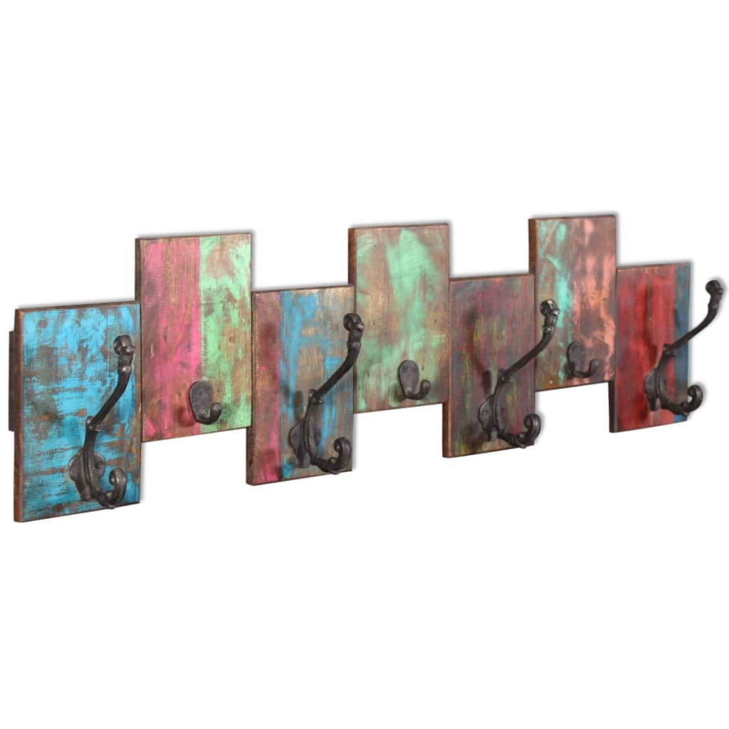 Click here for Vidaxl Coat Rack With 7 Hooks Solid Reclaimed Wood prices
