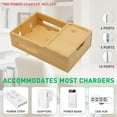 Bamboo Charging Station for Multiple Devices, Desktop Wood Charger ...