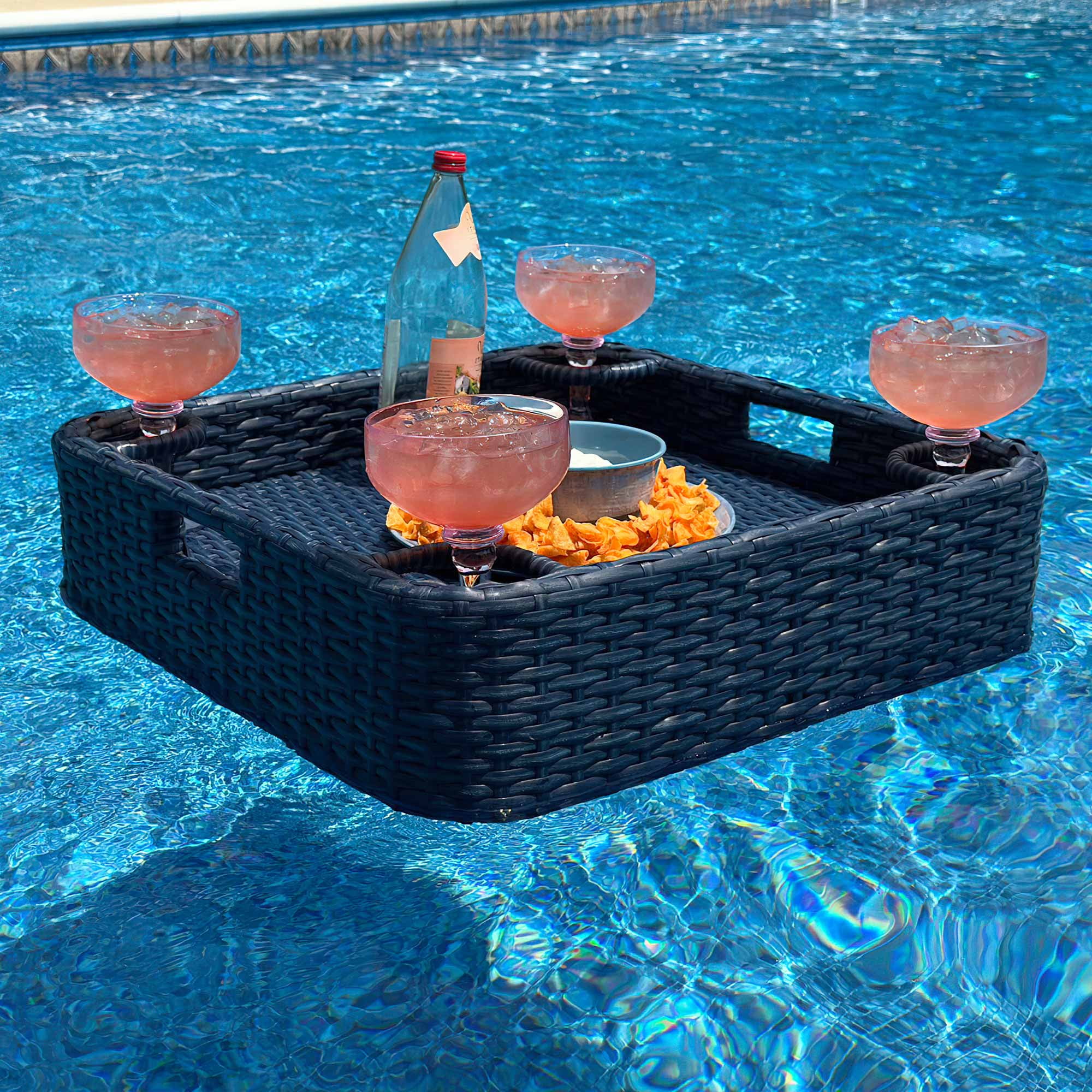 Click here for Sunjoy Group Sunjoy Wicker Floating Pool Tray 24x2... prices