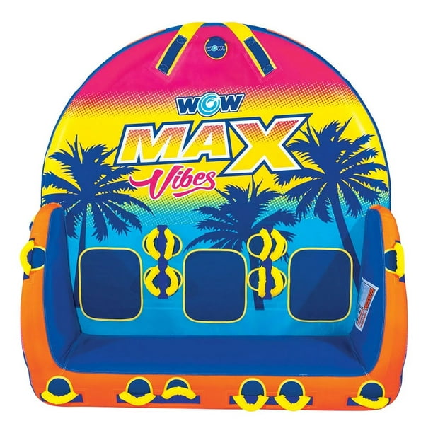 Wow MAX 3 Rider Towable Water Inflatable Secure Seating - Walmart.com