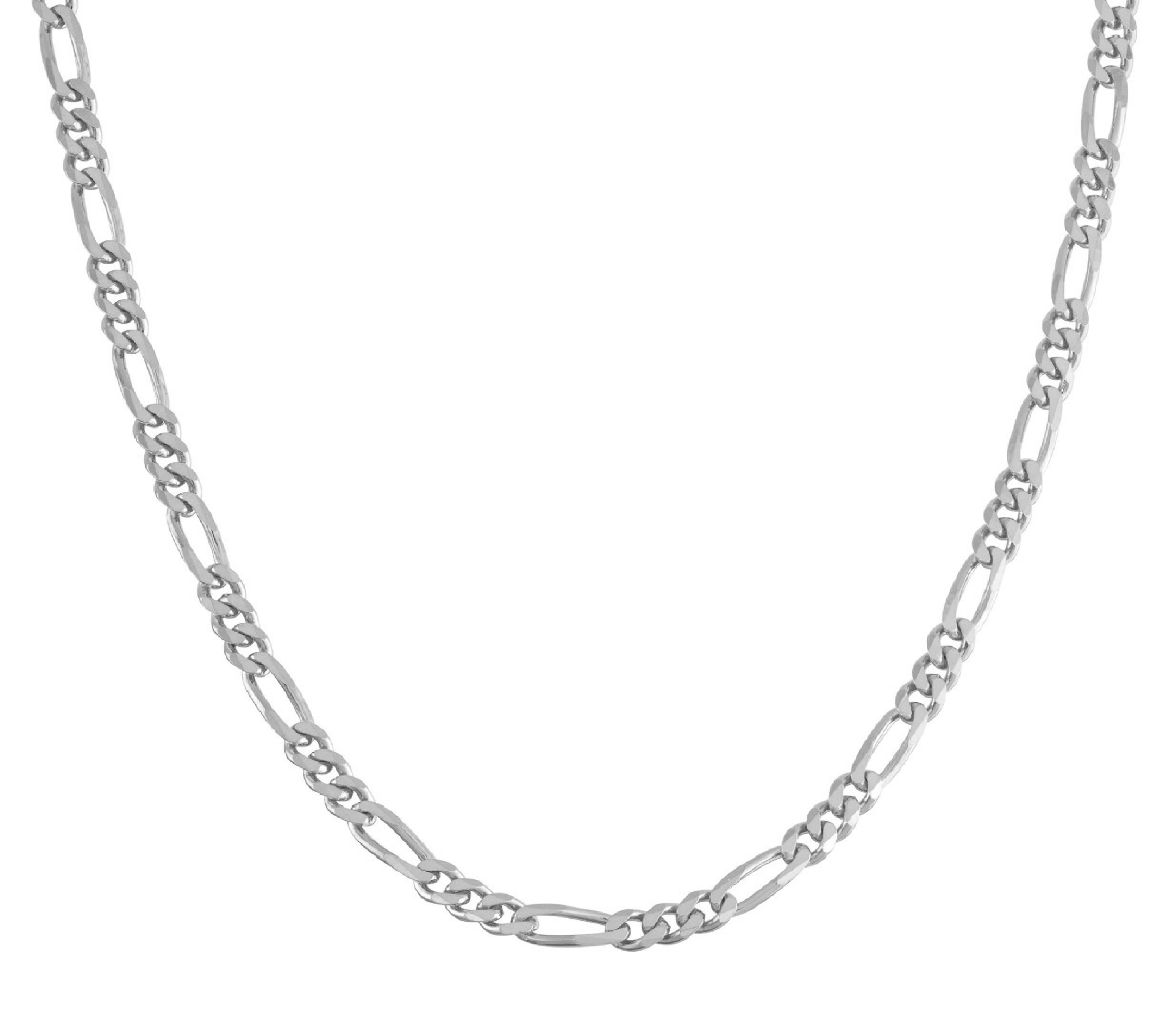 Jordan Blue NYC - Sterling silver Men's 24" figaro chain necklace ...