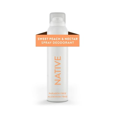Native Deodorant Body Spray, Sweet Peach & Nectar, Aluminum-Free, 3.5 ...