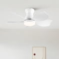 HMYG 30 Inch Low Profile Flush Mount Ceiling Fan with Light,Ultra Quiet ...