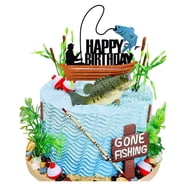 Whimsical Practicality's Fishing Scene Edible PIcture Cake Topper ...