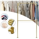 2 Tier Metal Clothing Display Rod Wall Mounted Garment Clothes Display ...